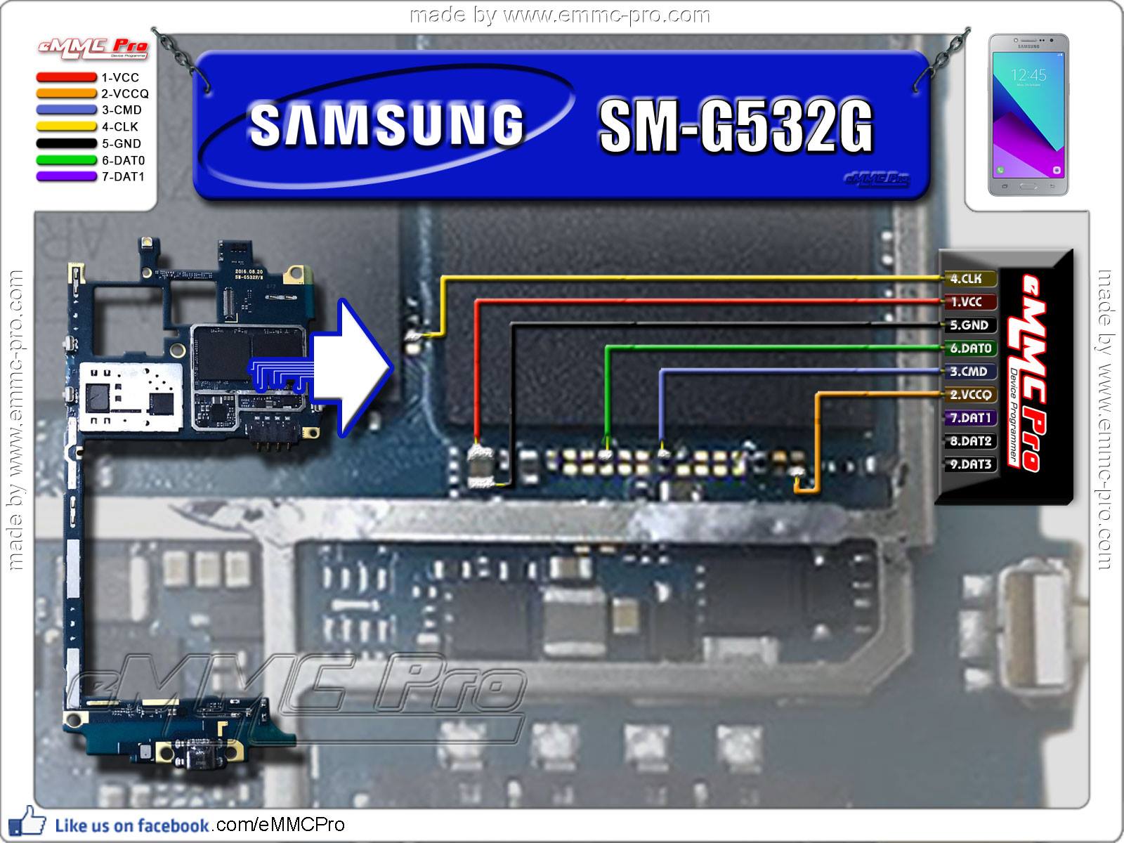 Samsung SM-G532F ISP Pinout (Test Point) FirmwareOS, 46% OFF