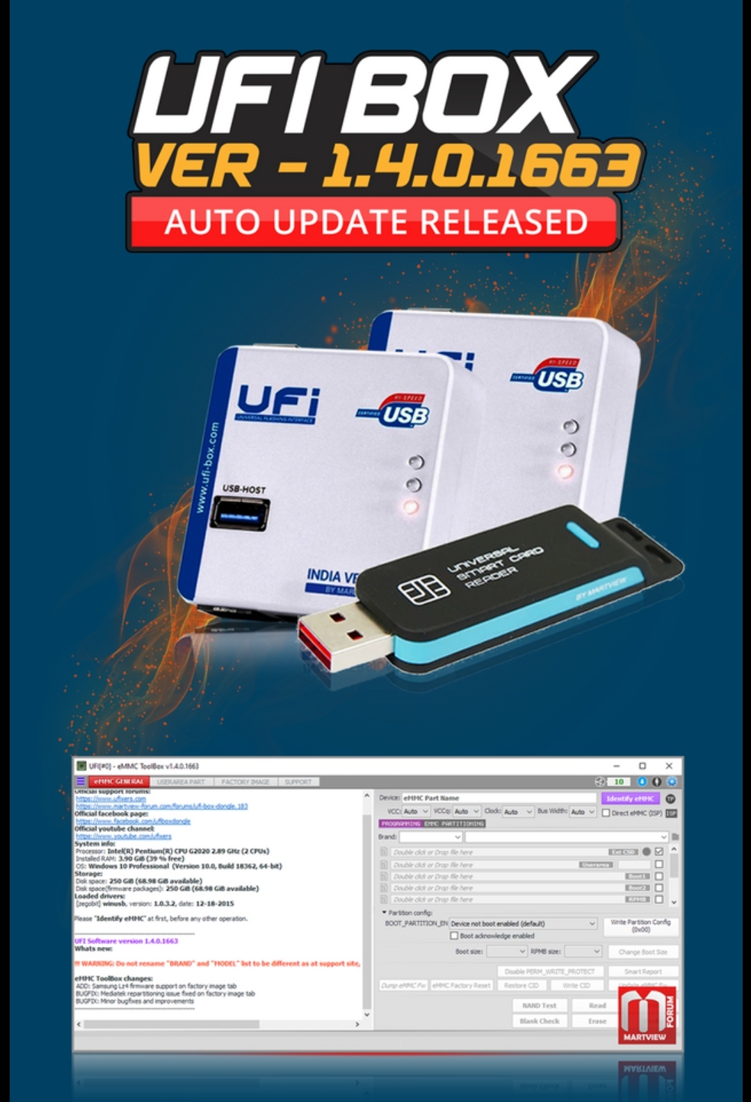 UFI Box Software Version* 1.4.0.1663 *Auto Update Released* DATE: 7th ...