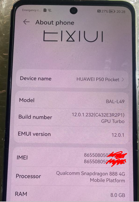 Huawei P50 Pocket (BAL-L49) DEAD BOOT REPAIR - Eazy share